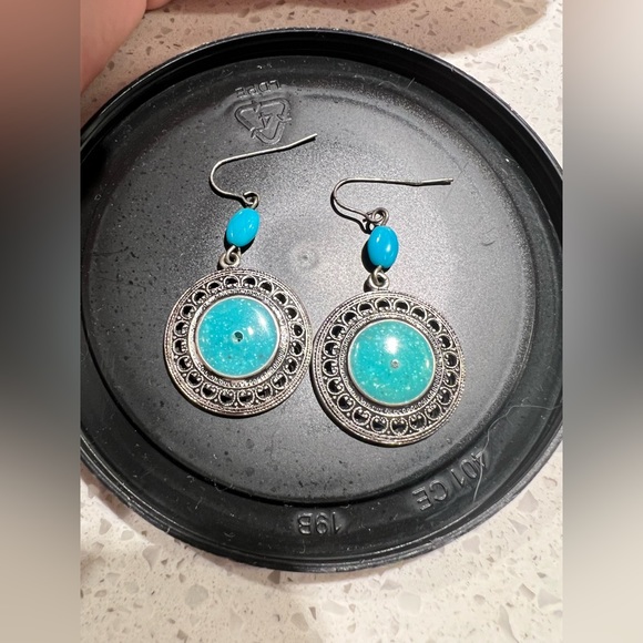 Pandora | Jewelry | Vintage Turquoise Earrings | Poshmark